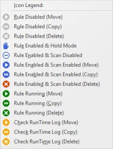 Icon Legend - File transfer tool from Limagito