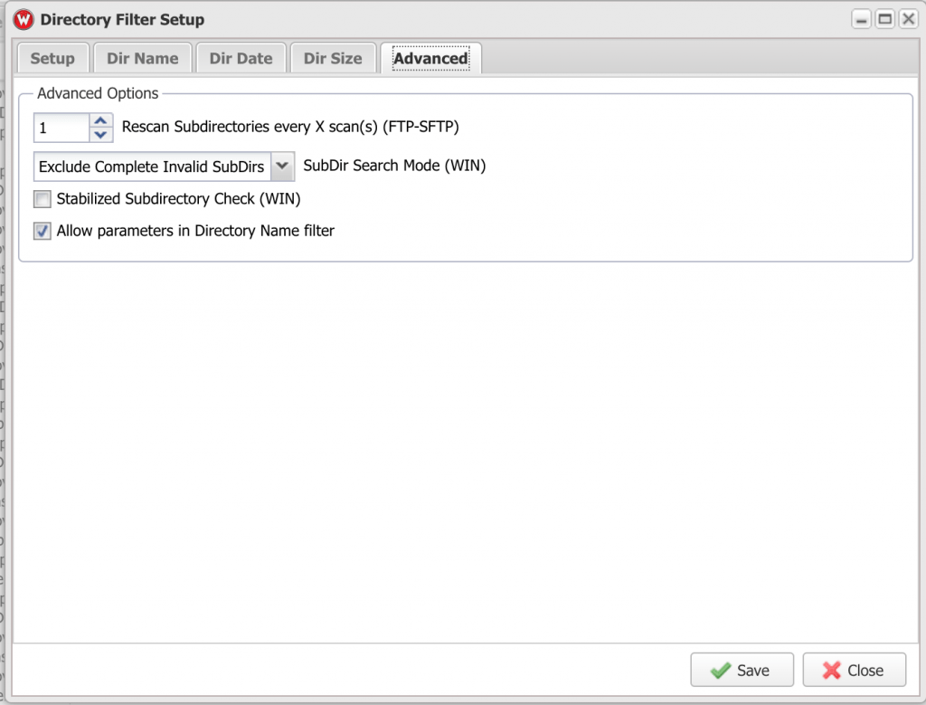 Exclude some subfolders and the subfolders of the excluded subfolder
