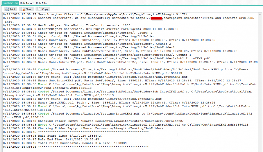 Added SharePoint as Source in Limagito File Mover