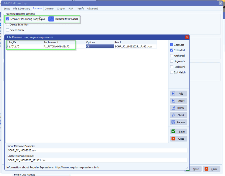 How to add a timestamp to the original filename