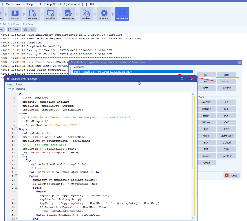 How to wrap any lines longer than say 80 characters